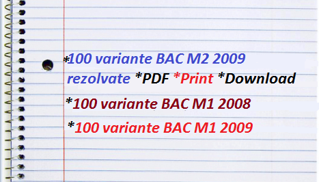 variante 2009 bac