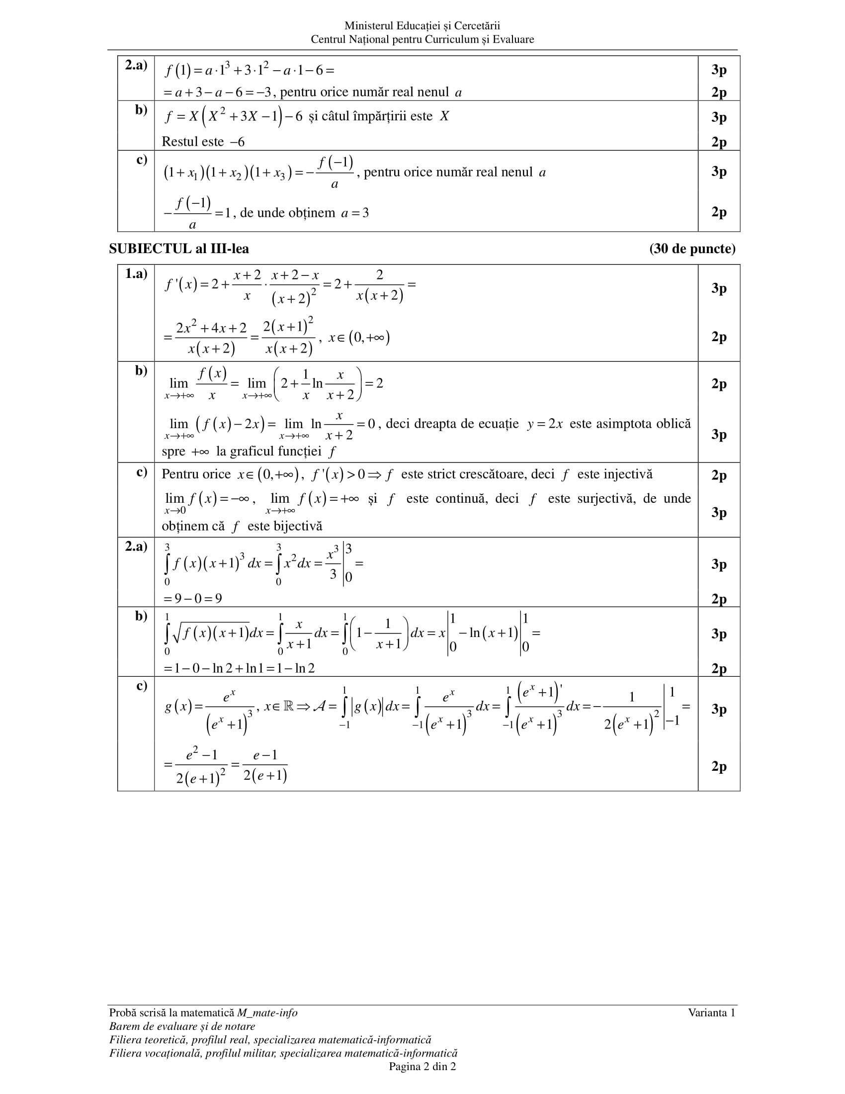Subiecte și bareme EDU BACALAUREAT 2025 – Sesiune IUNIE – toate PROBELE ...